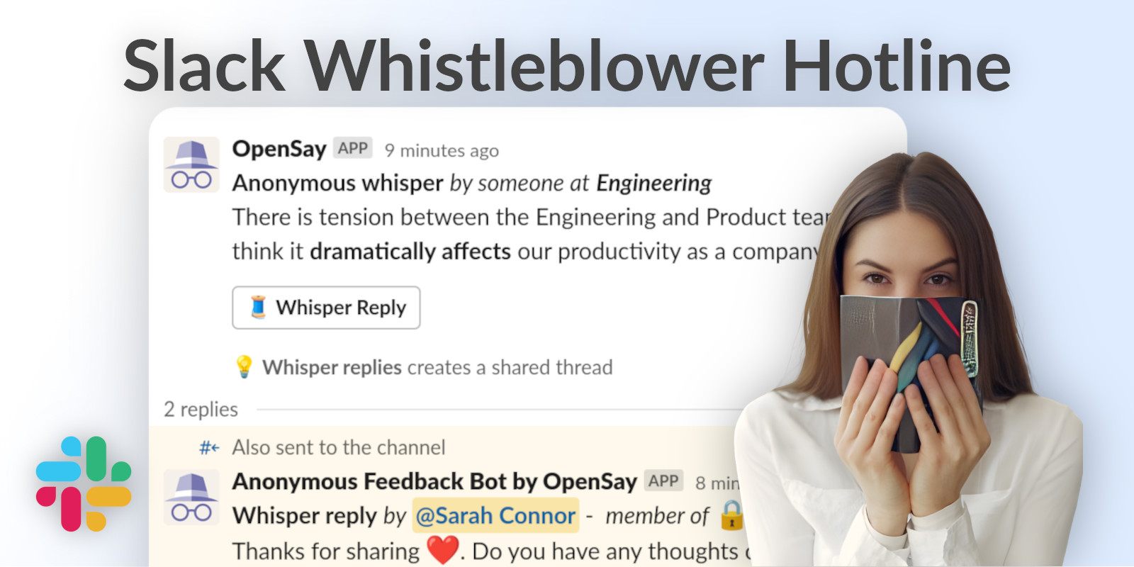 Slack Anonymous Messages, Replies & Threads